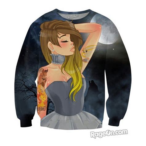 Belle Disney Sweatshirt Evviart Rageon Evviart
