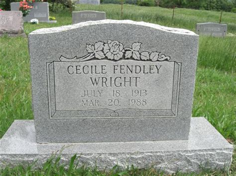 Cecile Iola Fendley Wright 1913 1988 Mémorial Find A Grave