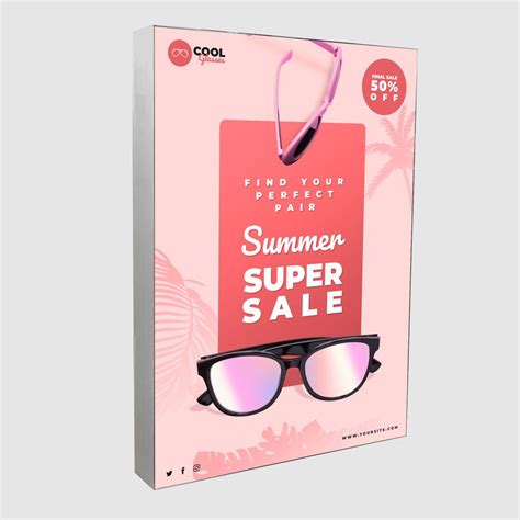 Frameless Lightbox 100x250cm Double Sided Prosky Lights