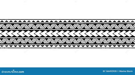 Pulsera Polinesiana Maorí Sobre Tatuajes Vector De Patrón Tribal Transparente Diseño De Tatuajes