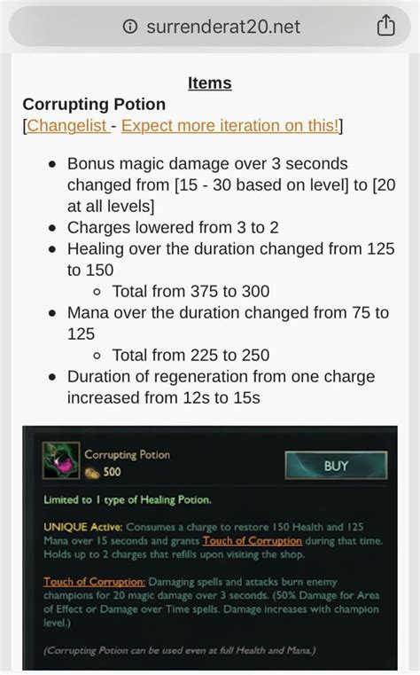 Tyler1 Learns That Refillable Potion Builds Into Corrupting Potion In