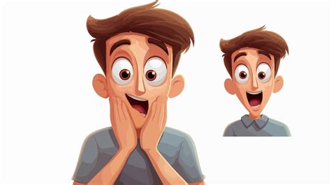 Shy Man Cartoon Vector Illustration Isolated Premium Ai Generated Vector