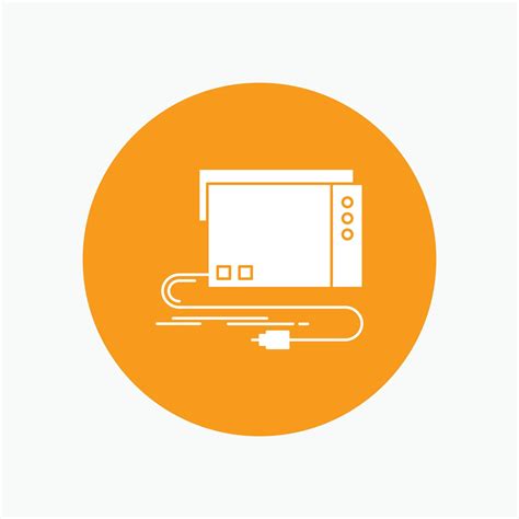 Audio Card External Interface Sound White Glyph Icon In Circle