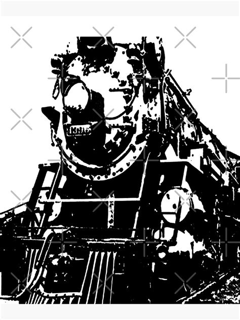 Sheldon Nerdy Vintage Retro Train Steam Locomotive Front Geek T Black Poster For Sale By