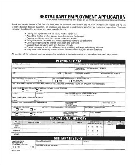 Free 36 Job Application Forms In Pdf Ms Word Excel