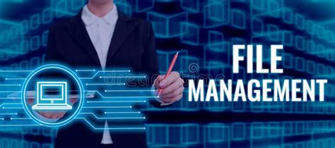 Text Sign Showing File Managementcomputer Program That Provides User