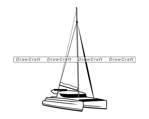 Catamaran 2 Svg Catamaran Svg Sailing Svg Nautical Svg Etsy