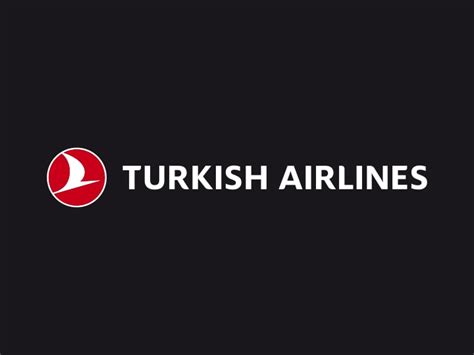 Colorful Single Line Horizontal Turkish Airlines Logo
