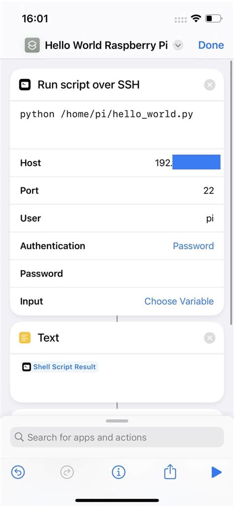 running script over ssh r shortcuts