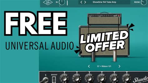 Legendary Guitar Tones For Free Uad Showtime 64 Tube Amp Plugin Quick Look Greg Kocis