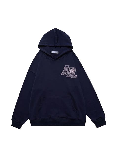 Aelfric Eden Mens Vintage Oversized Star Graphic Print Hoodie