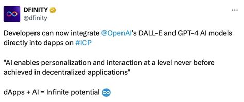 dfinity ai integration r dfinity