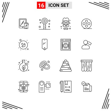 Set Of 16 Commercial Outlines Pack For Arrow Movie Summer Film Reel