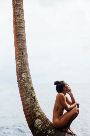 Naked Girl And Very Tall Tree Porn Pic