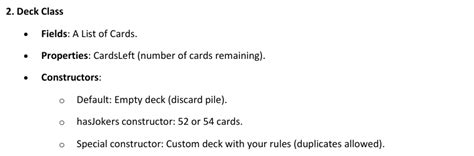 Solved Need Help With Coding This Deck Class On C ﻿i