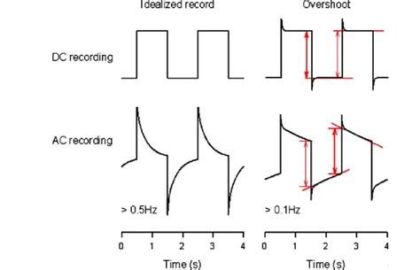 Idealised Saccadic Recording With Dc Amplifier Top And Example Ac