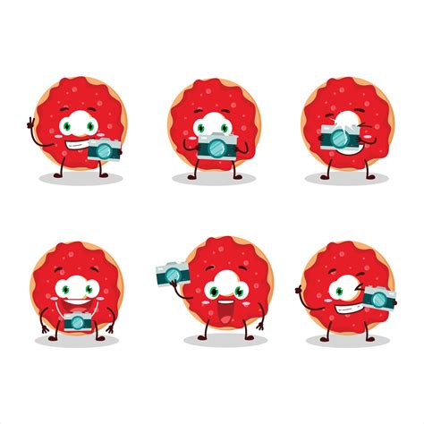 Raspberry Donut Photographer 28786828 Vector Art At Vecteezy