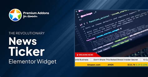 Elementor News Ticker Premium Addons For Elementor