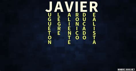 Qué Significa Javier