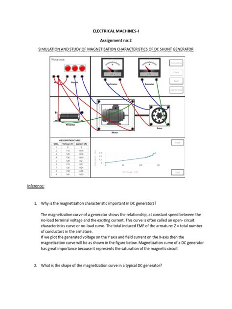 Em Assignment 2 Pdf Electric Motor Electric Generator