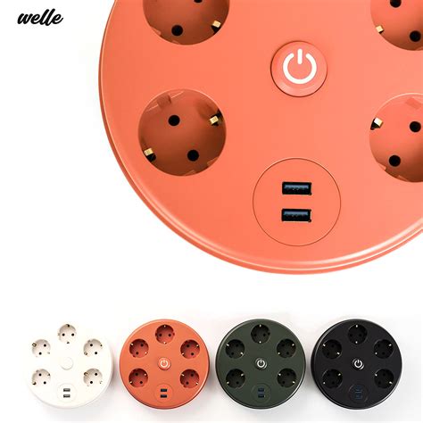 벨레 국산 Usb 충전 5구 디자인 고용량 멀티탭 과부하 차단 원터치버튼 벨레 플러그5 65w 18m 멀티탭정리함 위시버킷
