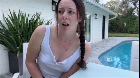 Seduces Stepbro Convinces Him To Flash In The Pool Pov Nadia Foxx Nude