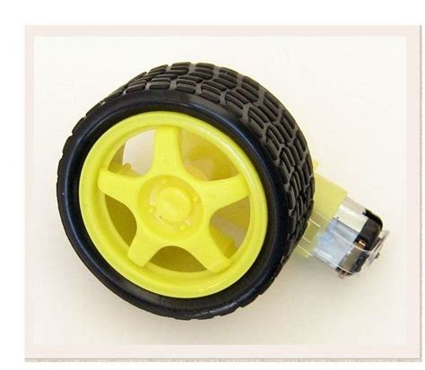 Jual Smart Car DC Motor Gearbox 6V Roda For Robot Line Tracer