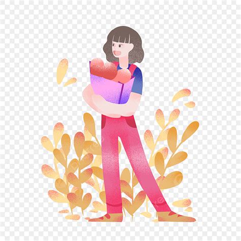 어린 소녀 일러스트 노랑 나뭇잎 예쁜 어린 소녀 노랑 예쁜 Png 일러스트 및 Psd 이미지 무료 다운로드 Pngtree