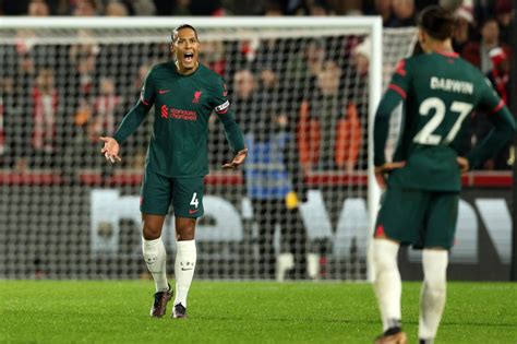 Liverpool Defender Virgil Van Dijk Set For A Spell On The Sidelines