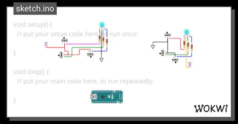 3 rgb led wokwi esp32 stm32 arduino simulator