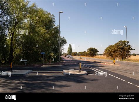 The Junction Of The A10 And Car Dyke Road In Waterbeach Cambridgeshire