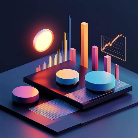 A Colorful Diagram Is On A Table With A Graph In The Corner Premium Ai Generated Image