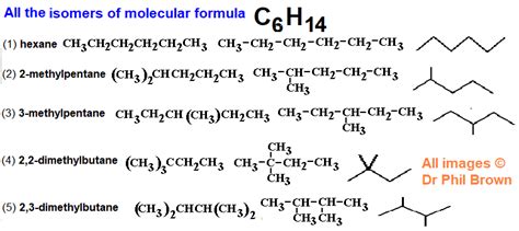 Uses Properties C6h14 Isomers Of Molecular Formula C6h14 Structural Isomers Carbon Chain Isomers