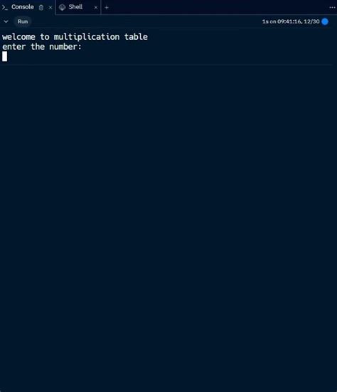 The Task Of Printing The Multiplication Table Using The Loop 002 Youtube