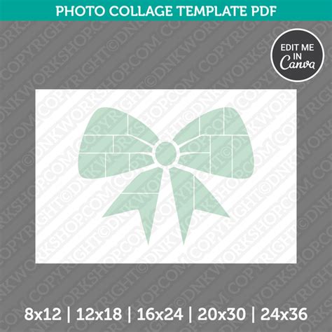 Cheer Bow Photo Collage Pdf Canva Dnkworkshop