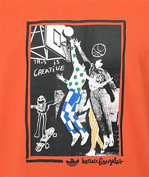 Adidas Gonz Shmoo Red T Shirt Zumiez