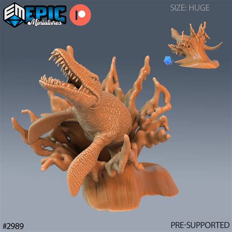 Liopleurodon Atacando Jurassic Encounters Epic Miniatures Arsenal