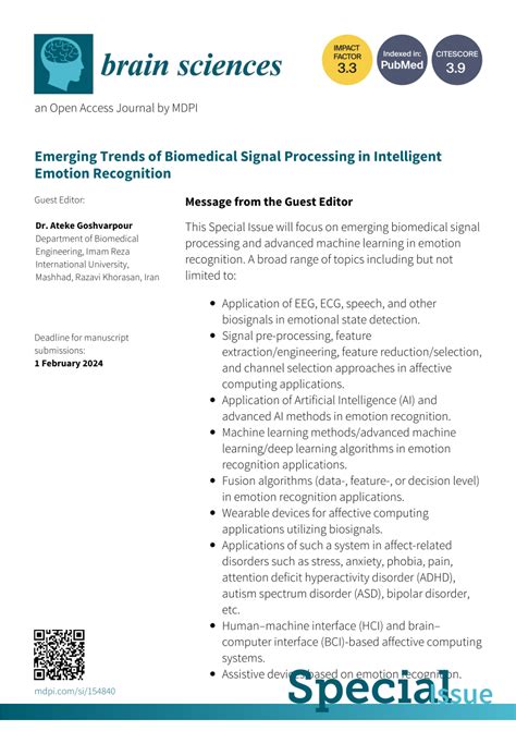 Pdf “special Issue For Submission Emerging Trends Of Biomedical Signal Processing In