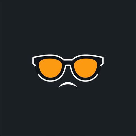 Premium Ai Image Flat Color Glasses Logo Vector