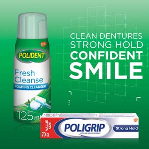 Polident Fresh Cleanse Denture Cleaner Foam 125ml Amazon Ca Health