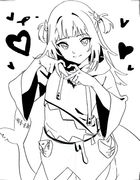 Drawfag Gawr Gura Gawr Gura 1st Costume Hololive Hololive English