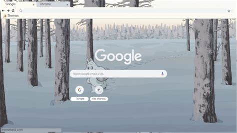 Moomin Chrome Theme Themebeta