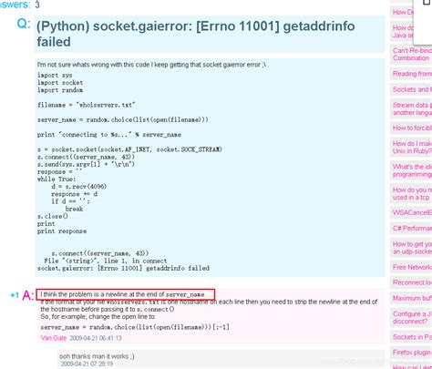 Solved Python Error Socket Gaierror Errno Getaddrinfo