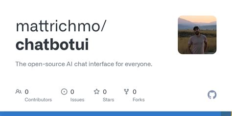 GitHub Mattrichmo Chatbotui The Open Source AI Chat Interface For Everyone