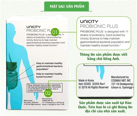 Lợi Khuẩn Probionic Plus Unicity Hộp 30 Gói Tập Đoàn Unicity