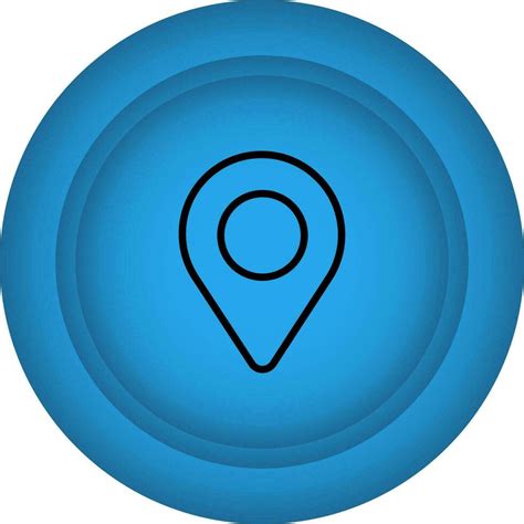 Flat Style Map Button Blue Icon 25076880 Vector Art At Vecteezy