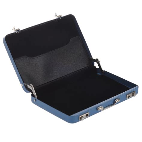Aluminum Password Box Card Case Mini Suitcase Password Briefcase Blue In Card Stock From Office
