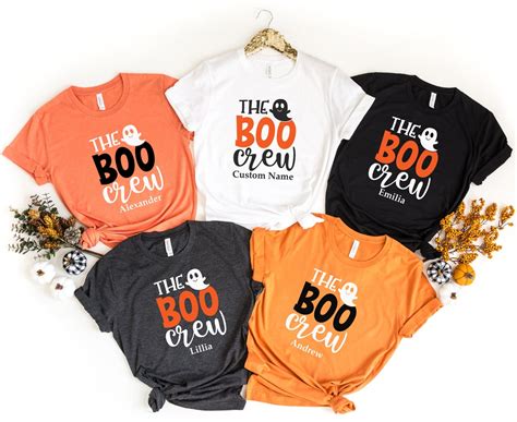The Boo Crew Custom Halloween T Shirt Group Halloween Shirt Etsy Uk