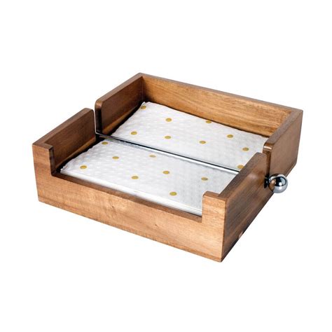 Peer Sorensen Acacia Wood Napkin Holder Soko And Co