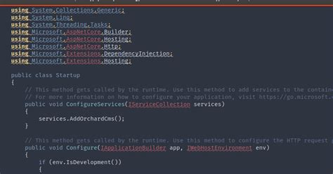 The Namespace Aspnetcore Does Not Exist In The Namespace Microsoft · Issue 722 · Omnisharp